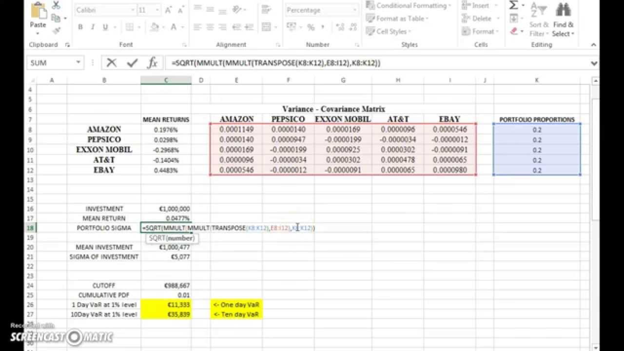4. Risk (Part 3) – Variance & Covariance Matrix – SR Vibes